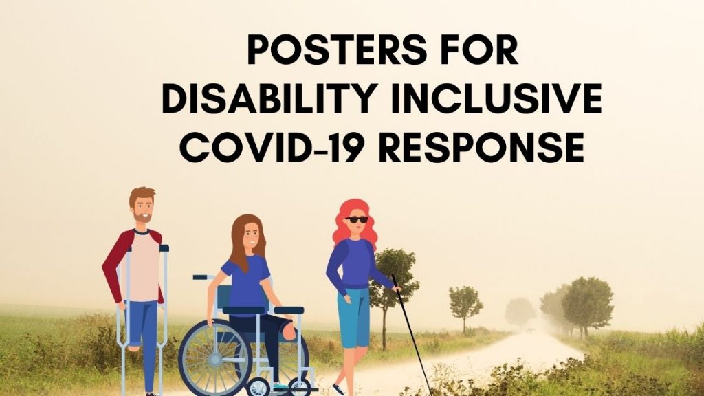 Awareness posters for disability-inclusive COVID-19 response published